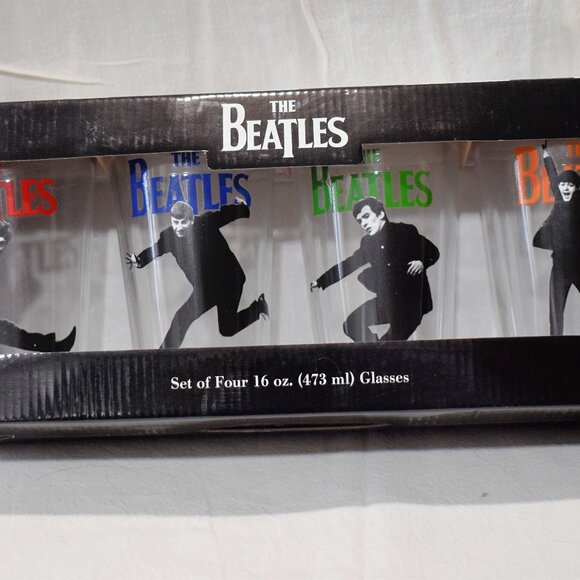 The Beatles | Other | Collectible Set Of 4 Beatles 6 Oz Drinking ...